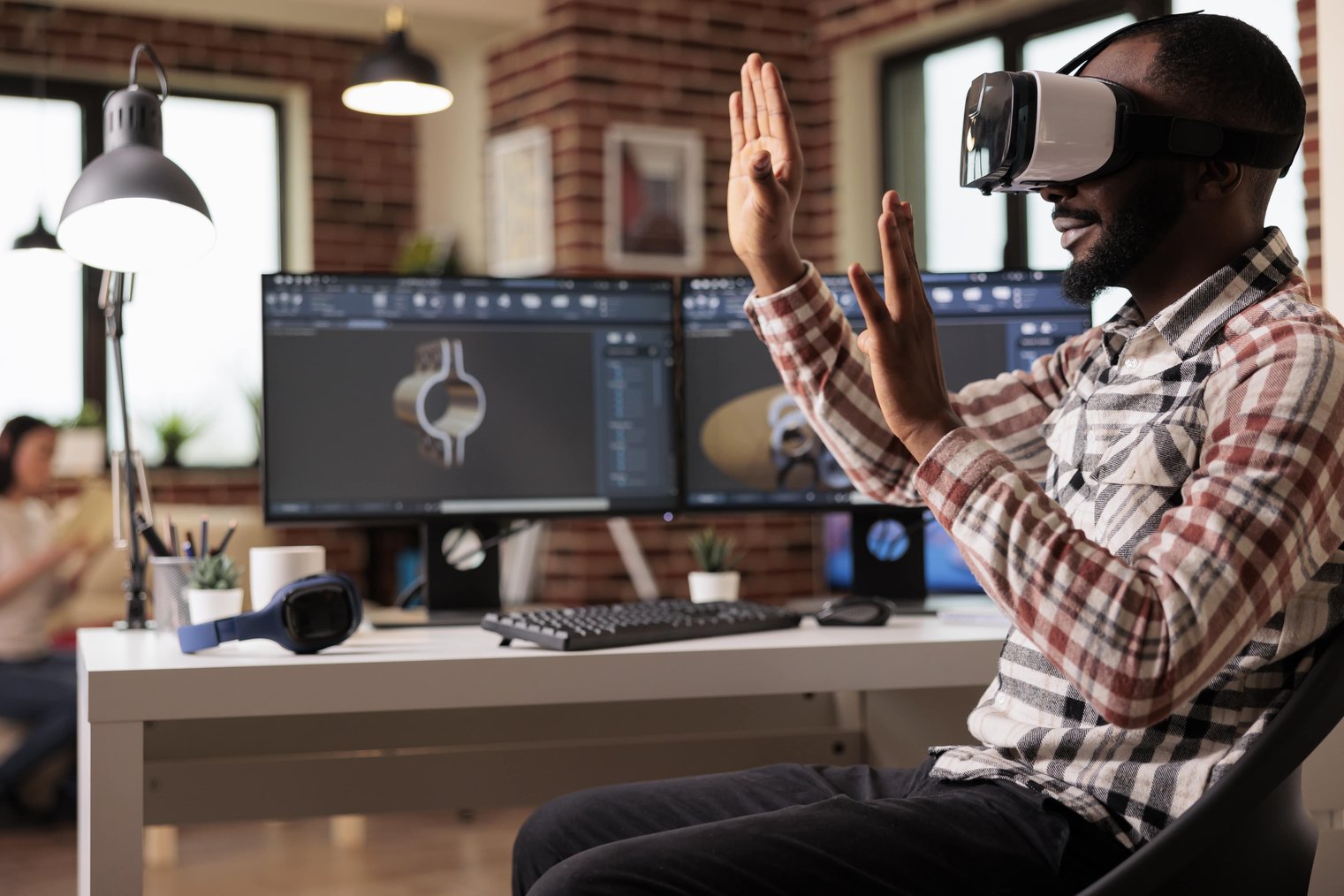 How does a 3D model become a virtual prototype on a VR system?